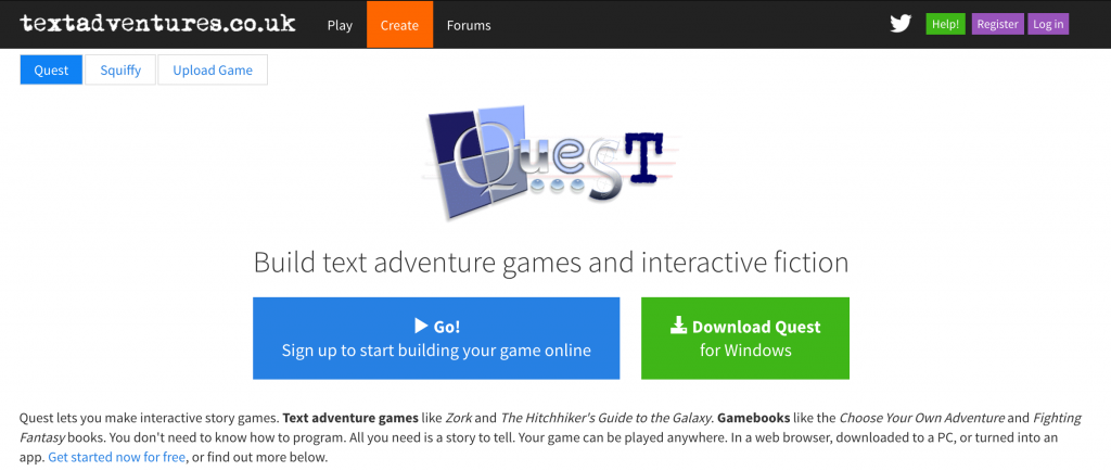 CodeBC – Text Adventures